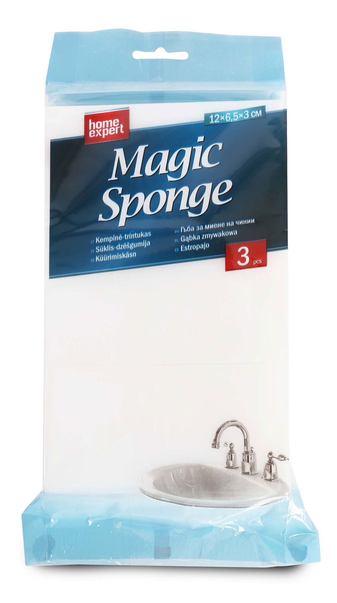 Kempinė - trintukas HOME EXPERT, 3 vnt., 12 x 6,5 x 3 cm - ermitazas.lt