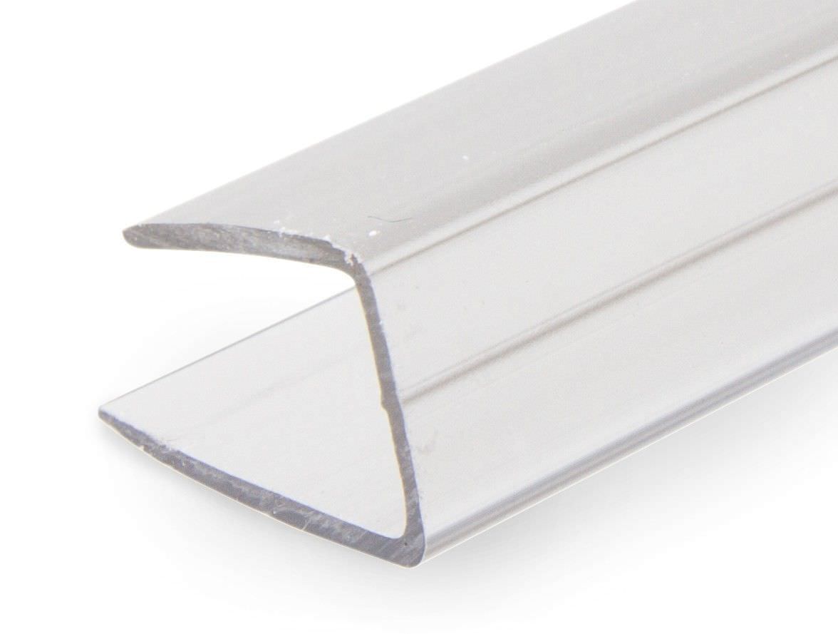 Polikarbonato lakštų užbaigimo profilis STAEBE A, skaidrus, PC-U 4-6 mm, 2,1 m - ermitazas.lt